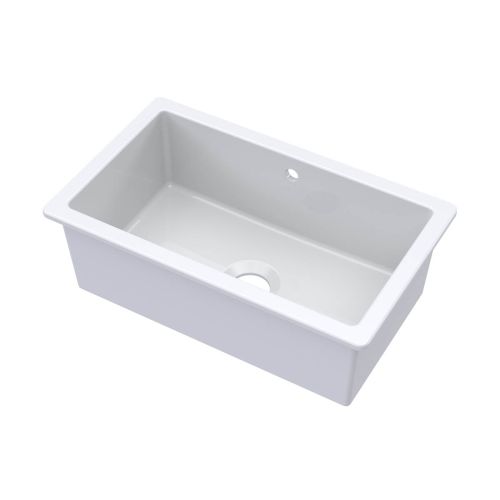 Nuie 762x457x254mm Inset or Undermount Sink with 90mm Central Waste ...