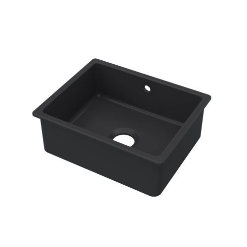 Nuie 548x442x197mm Inset or Undermount Sink with 90mm Central Waste ...